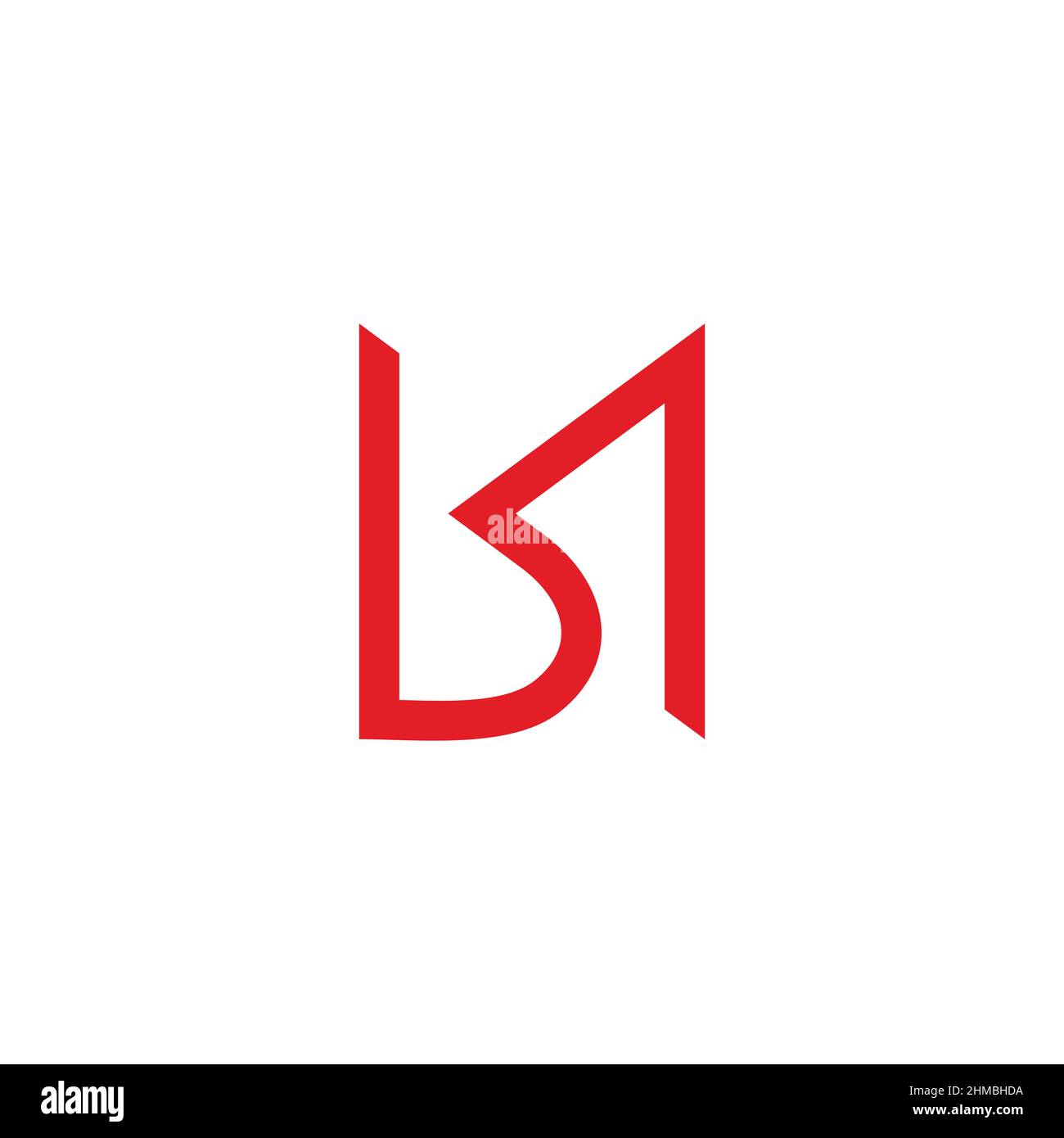 letter b abstract linked arrow geometric logo vector Stock Vector Image ...
