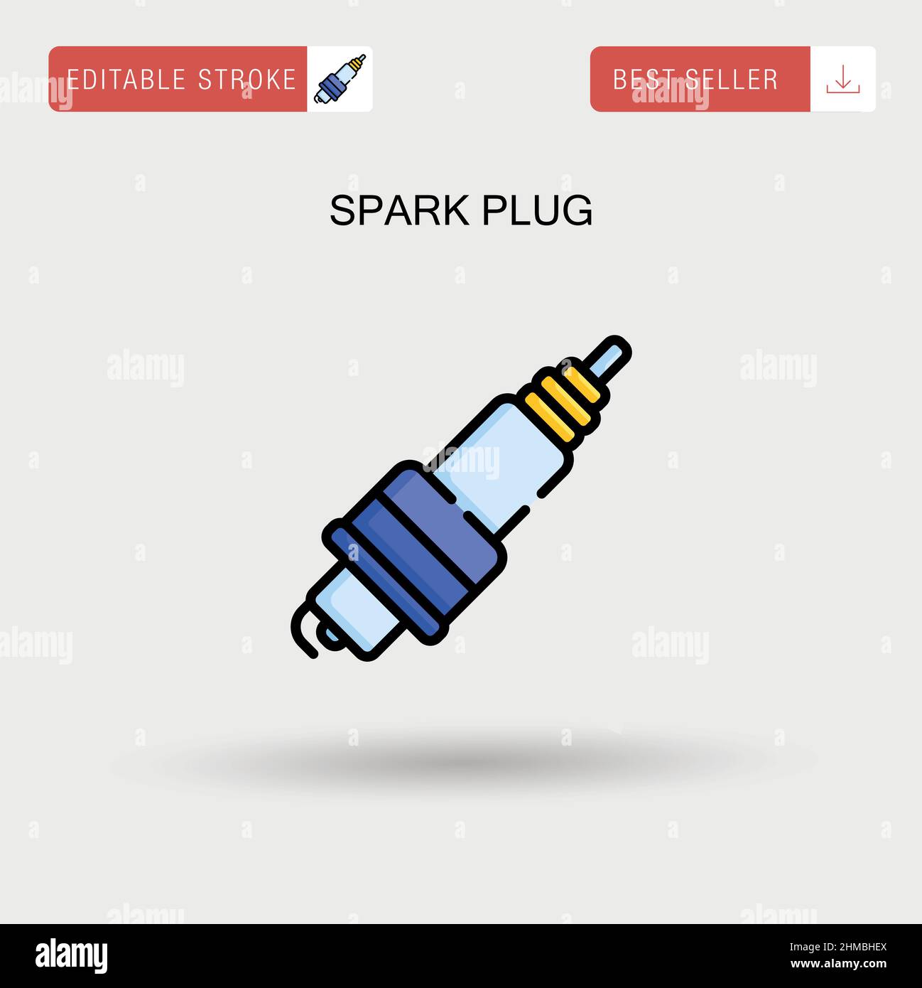 Car spark plug icon hi-res stock photography and images - Alamy