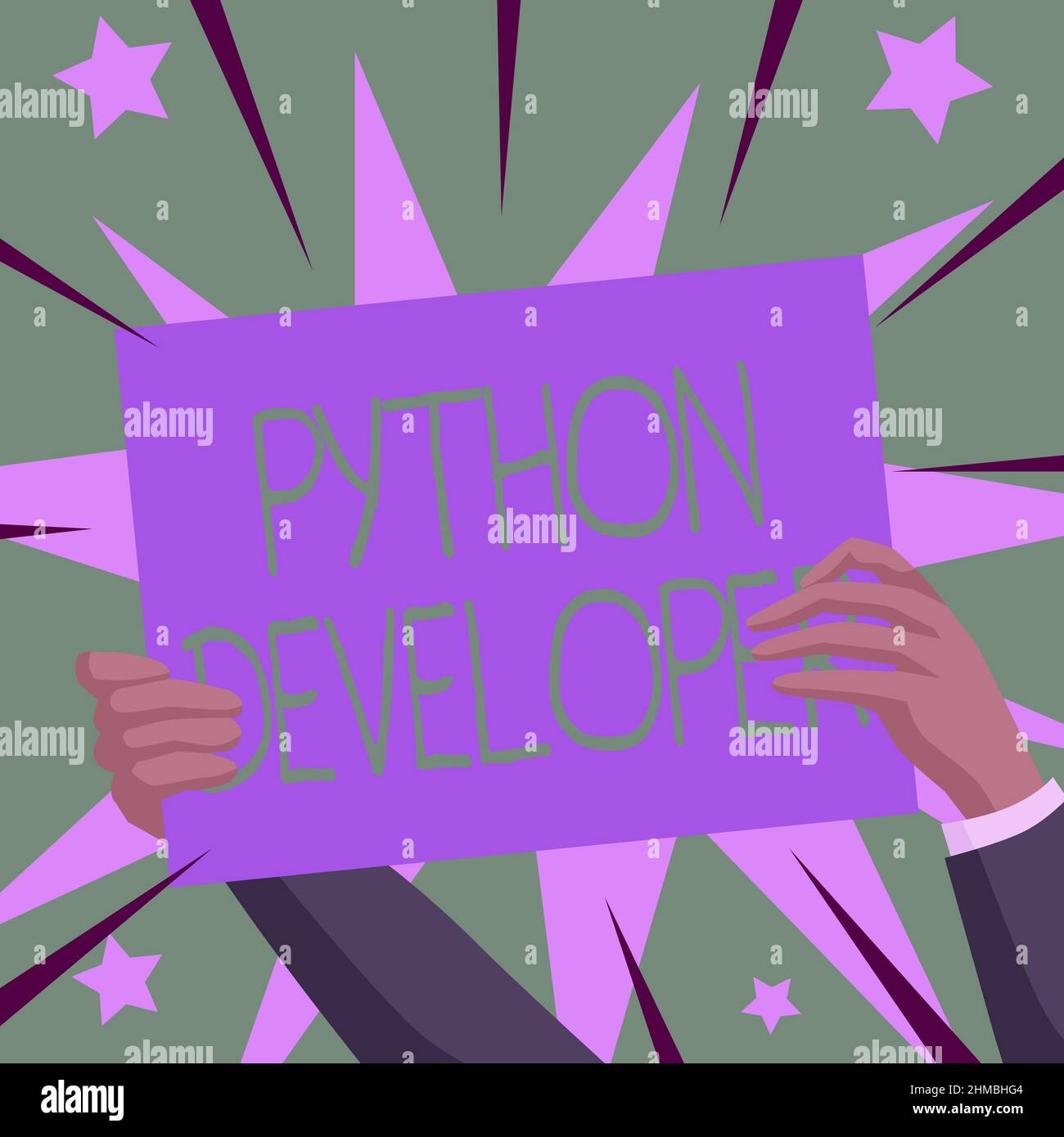 Inspiration showing sign Python Developer. Business approach ...