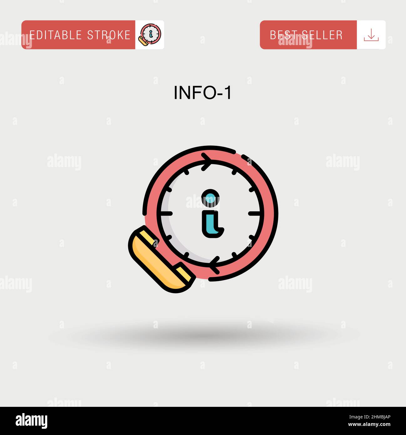 Info-1 Simple vector icon Stock Vector Image & Art - Alamy