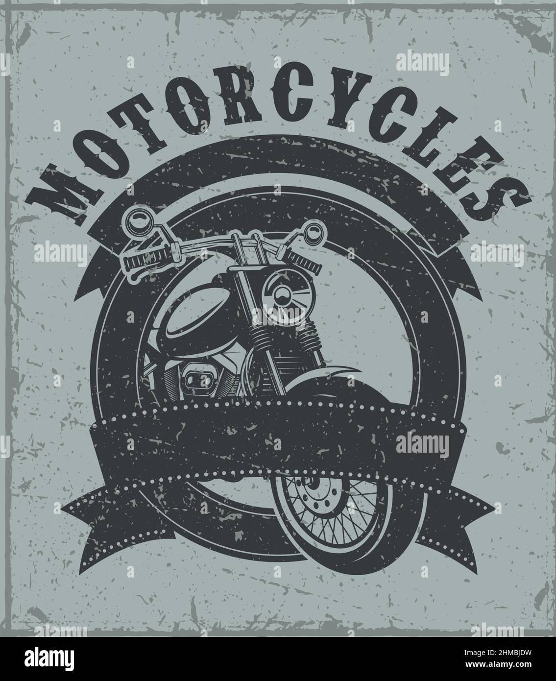 Vintage motorcycles poster Stock Vector Images - Alamy