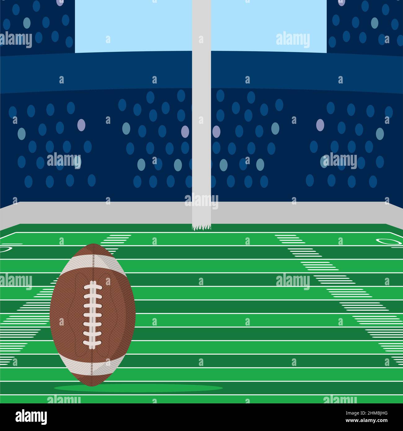 american football field stadium scene Stock Vector Image & Art - Alamy