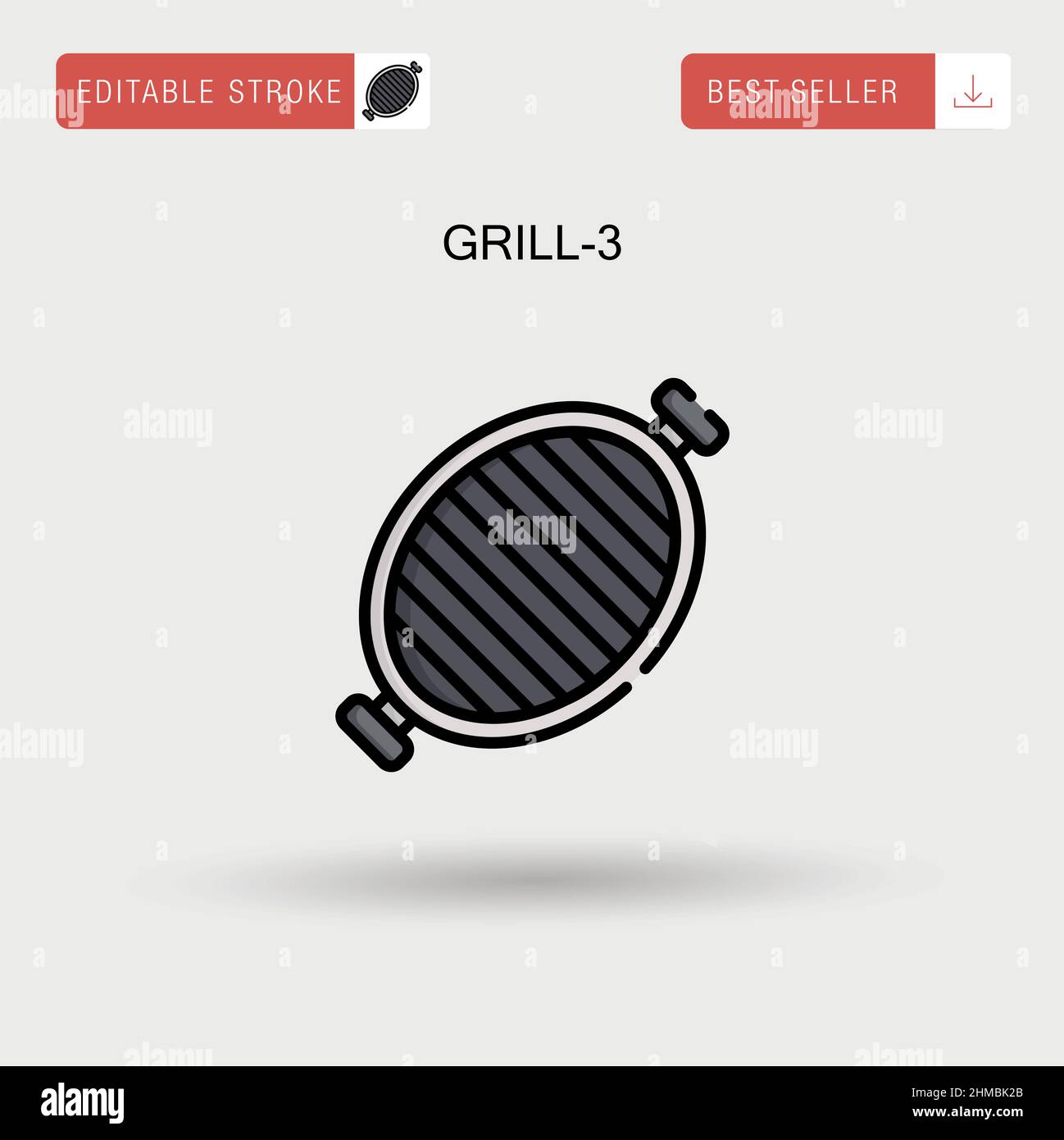 Grill-3 Simple vector icon Stock Vector Image & Art - Alamy