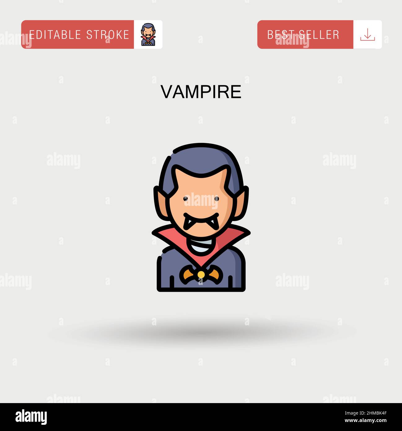 Vampire Simple vector icon Stock Vector Image & Art - Alamy