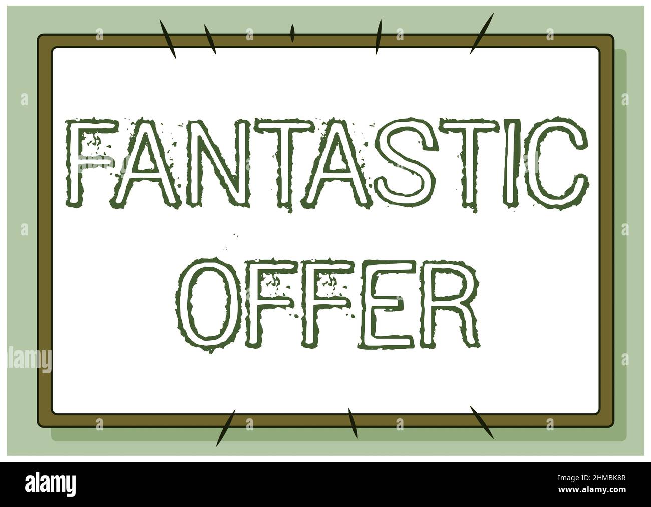 Text caption presenting Fantastic Offer. Business concept a marketing ...