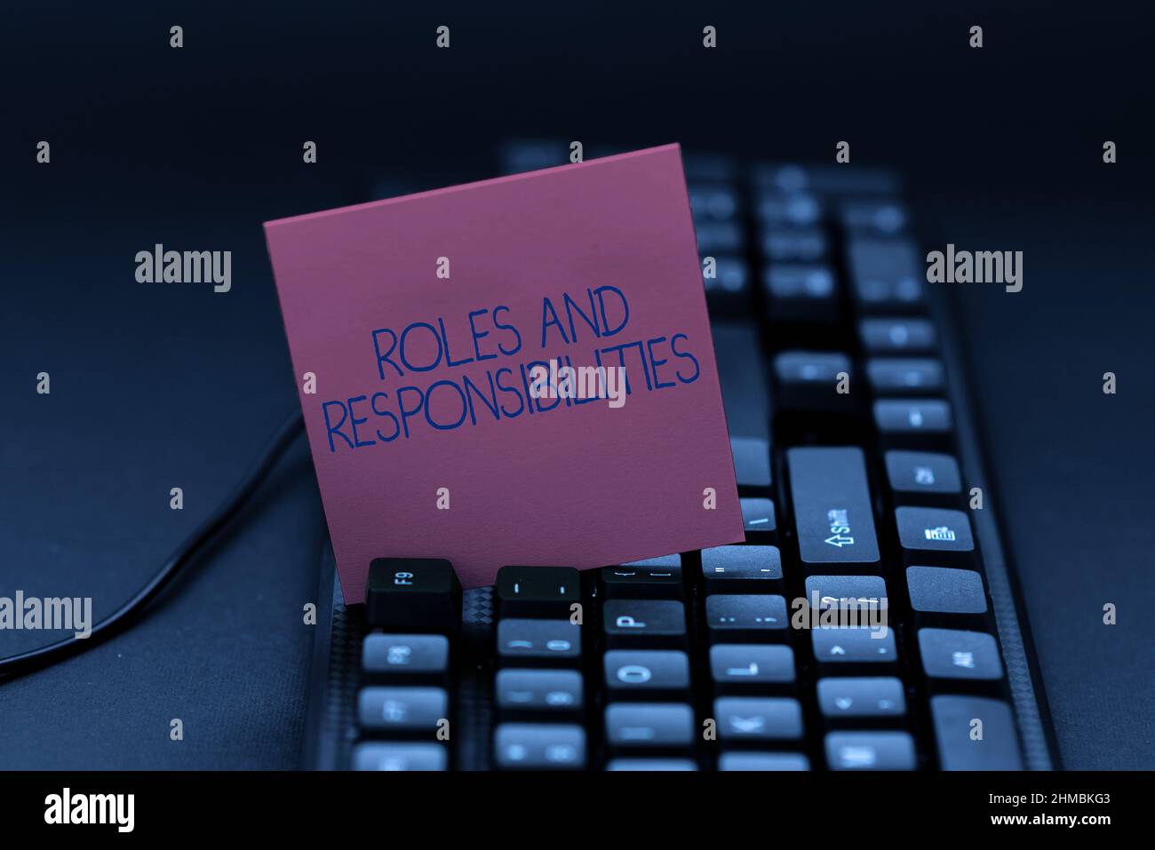 Handwriting text Roles And Responsibilities. Conceptual photo Business ...