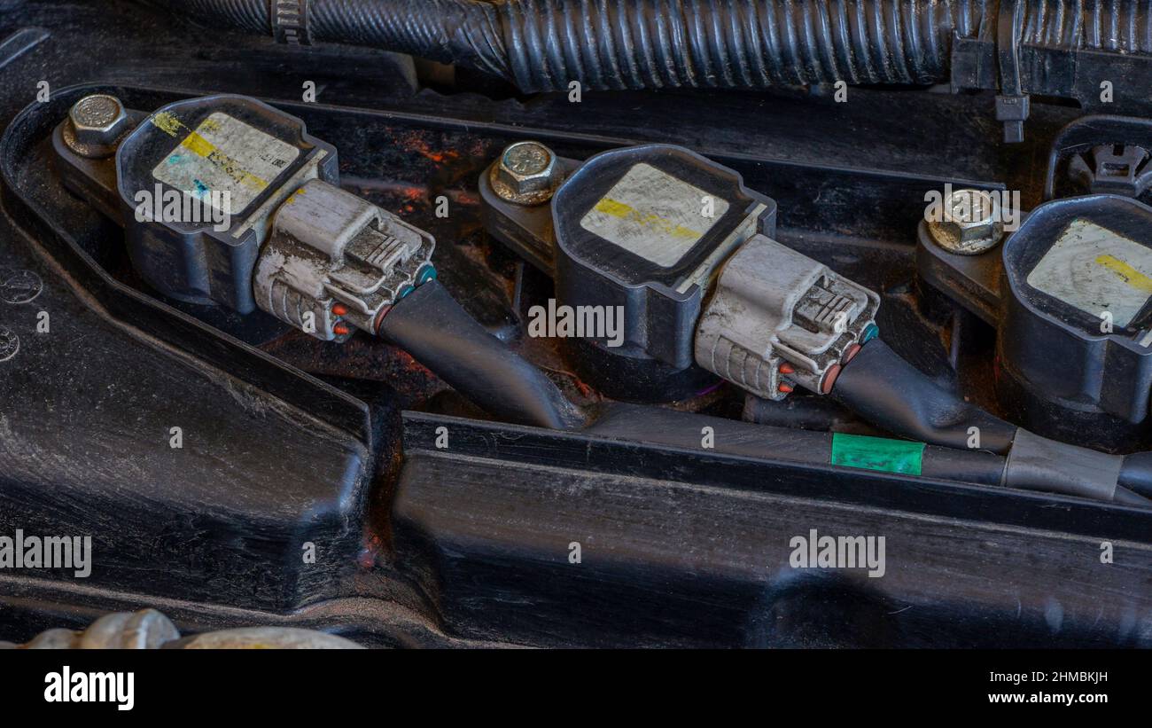 Close up part of a modern car Stock Photo - Alamy