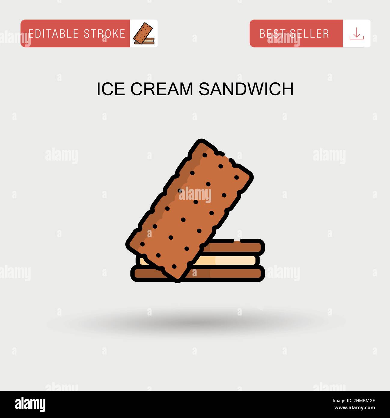 Ice cream chocolate cake Stock Vector Images - Alamy