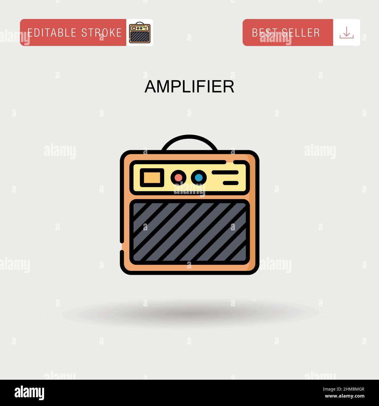Amplifier Simple vector icon Stock Vector Image & Art - Alamy