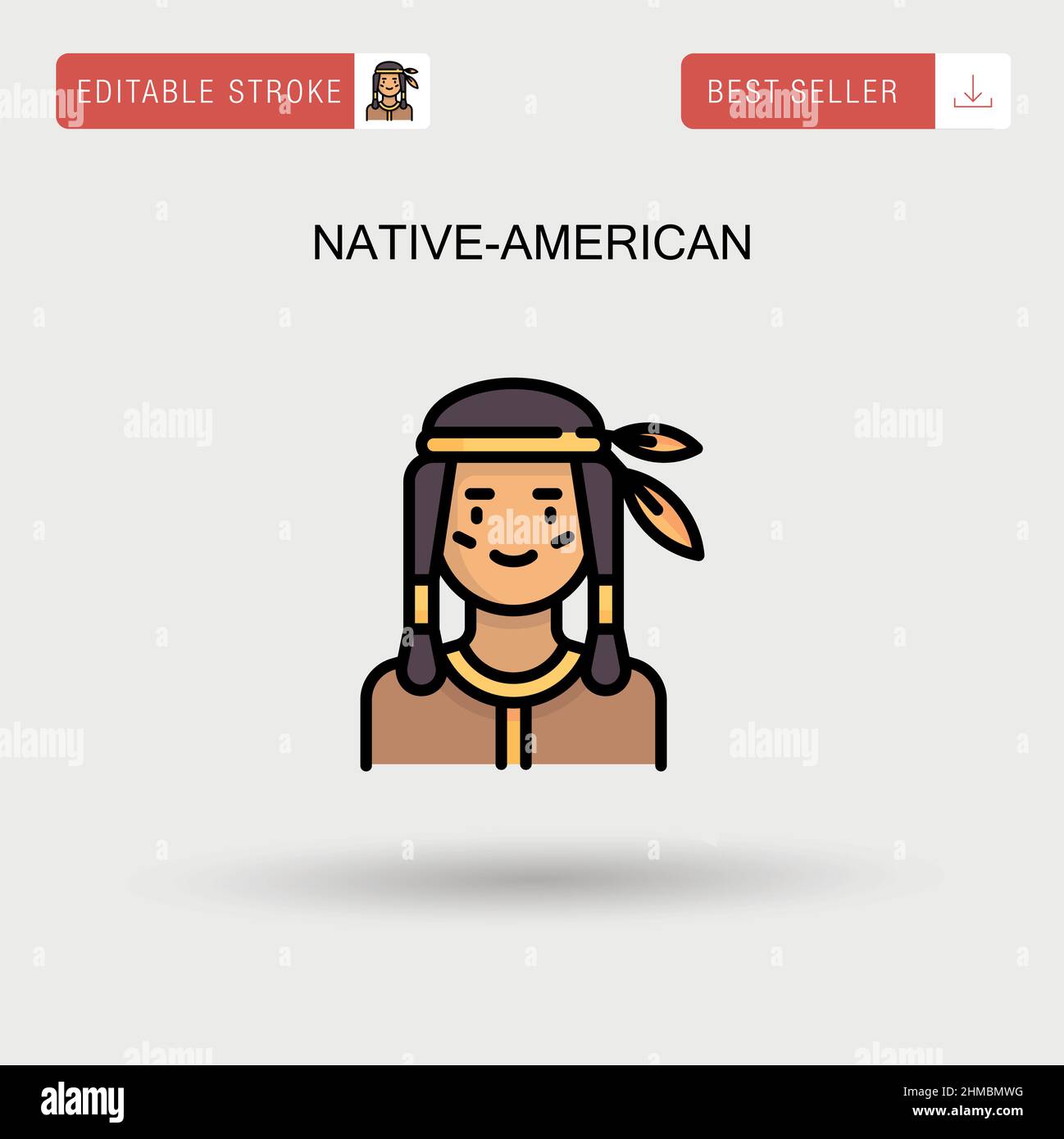 Native-american Simple vector icon Stock Vector Image & Art - Alamy