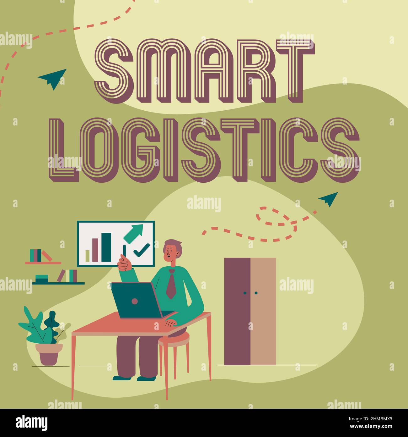Text showing inspiration Smart Logistics. Word for integration of ...
