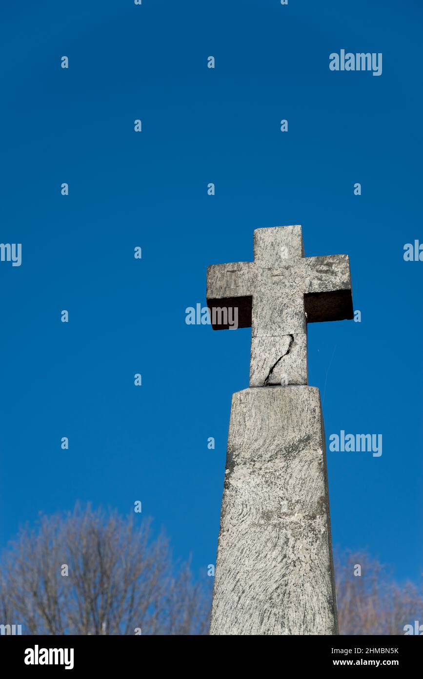 Old gravestones in cemetery Stock Photo - Alamy
