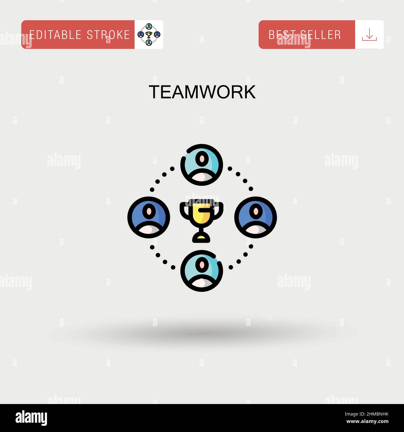 Teamwork Simple vector icon Stock Vector Image & Art - Alamy