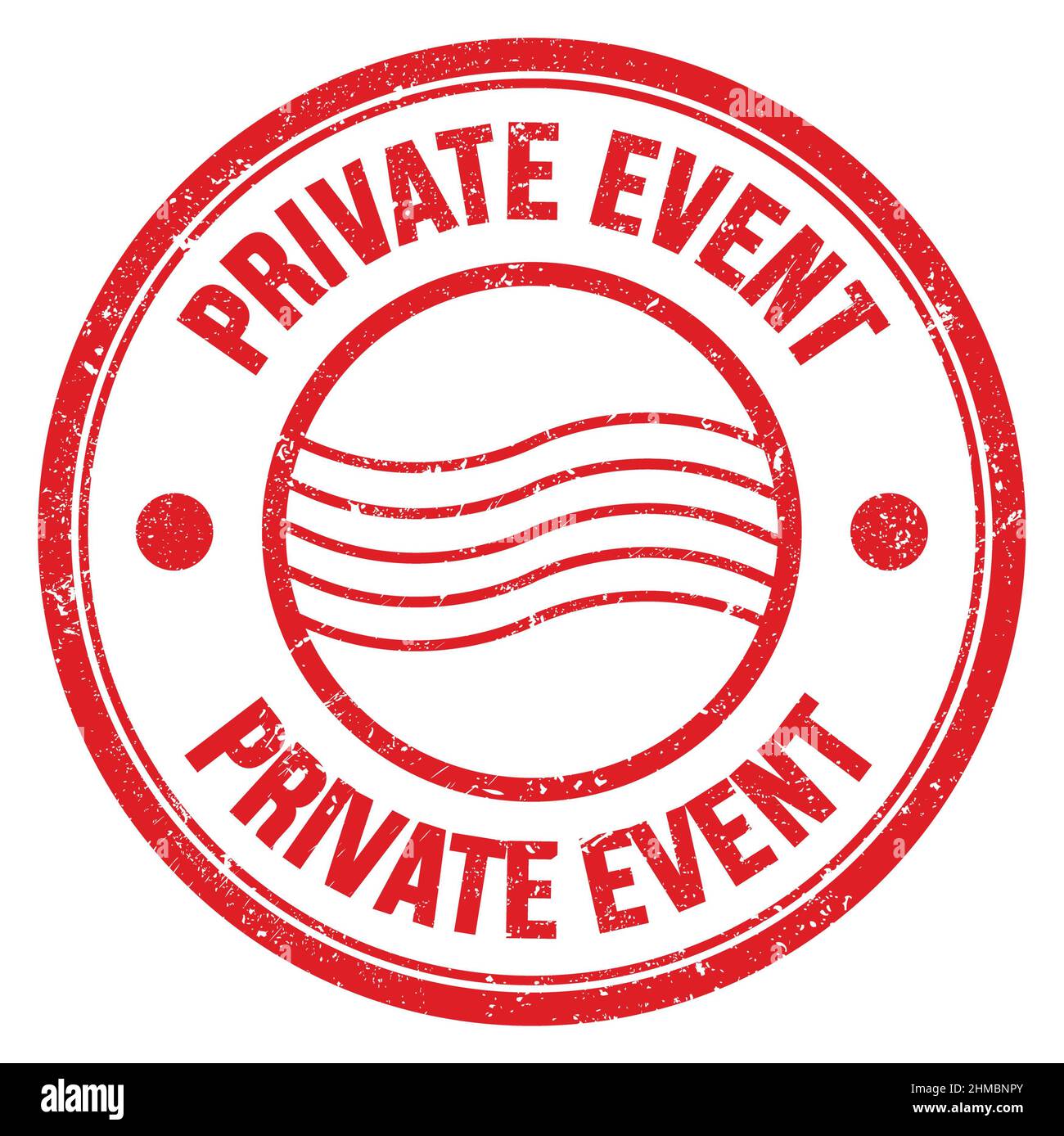 PRIVATE EVENT word written on red round postal stamp sign Stock Photo ...