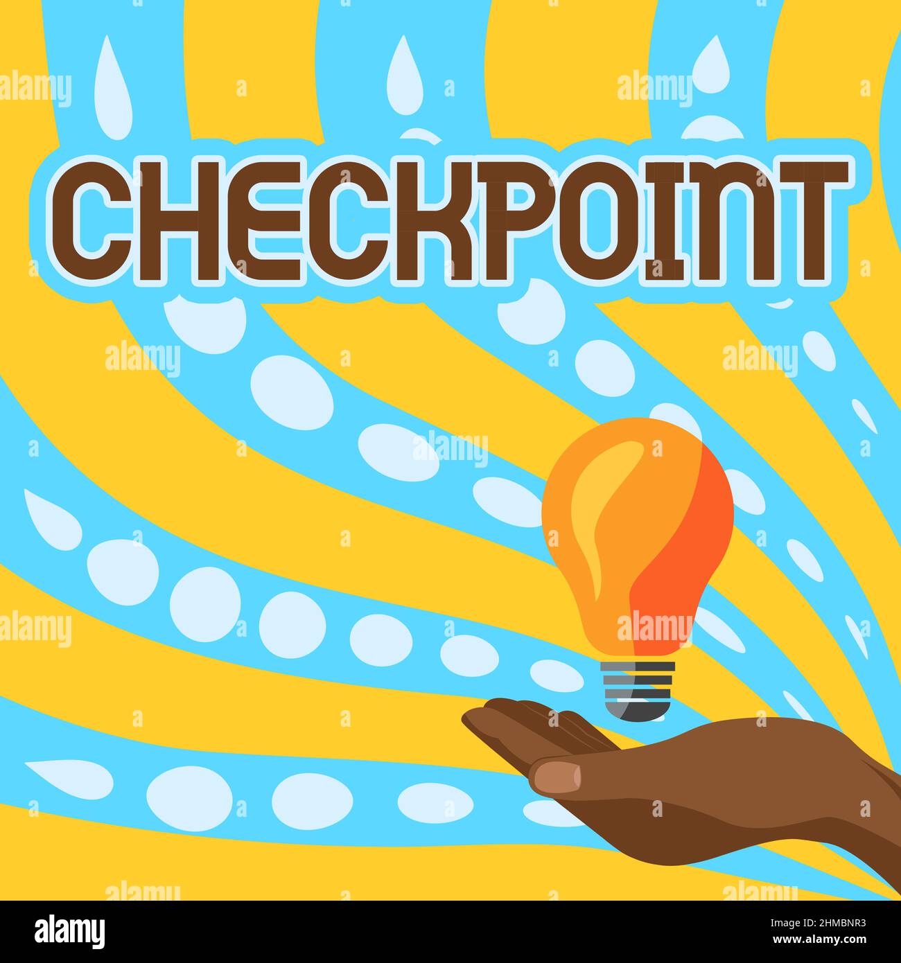 Sign displaying Checkpoint. Word Written on manned entrance, where ...