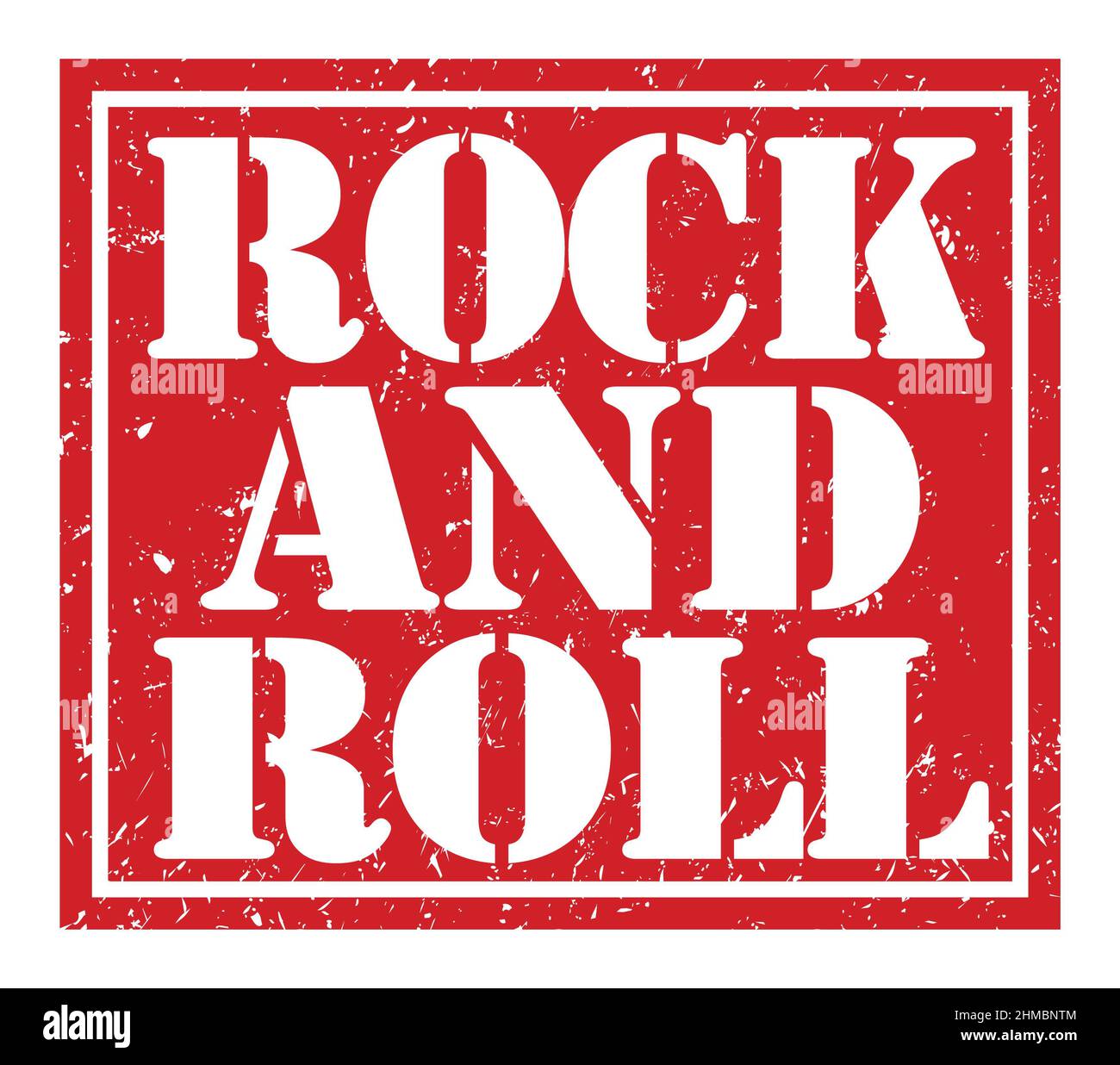 ROCK AND ROLL, words written on red stamp sign Stock Photo - Alamy