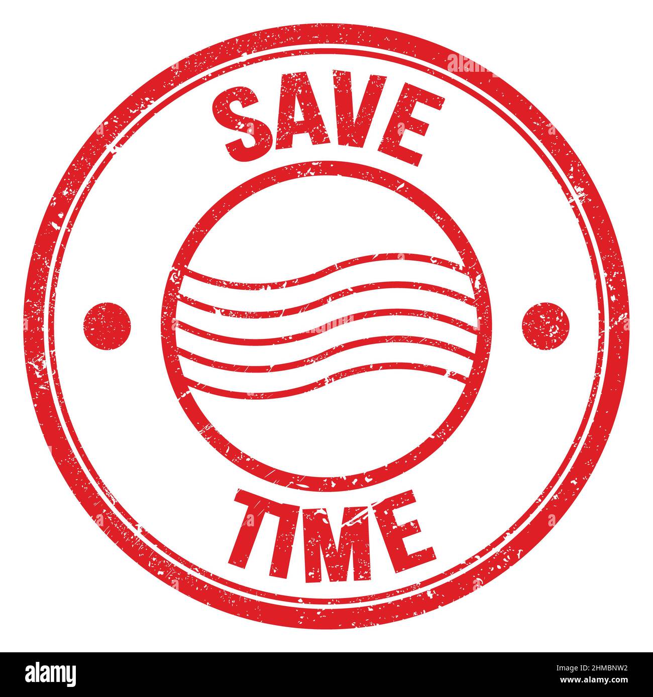 SAVE TIME text written on red round postal stamp sign Stock Photo - Alamy