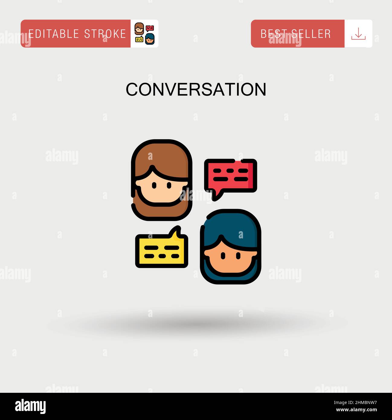 Adult conversation Stock Vector Images - Alamy