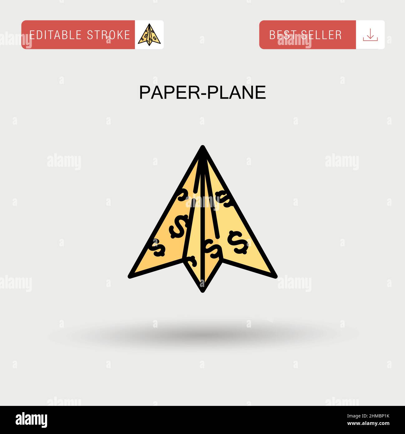 Paper plane origami fly outline hi-res stock photography and images - Alamy