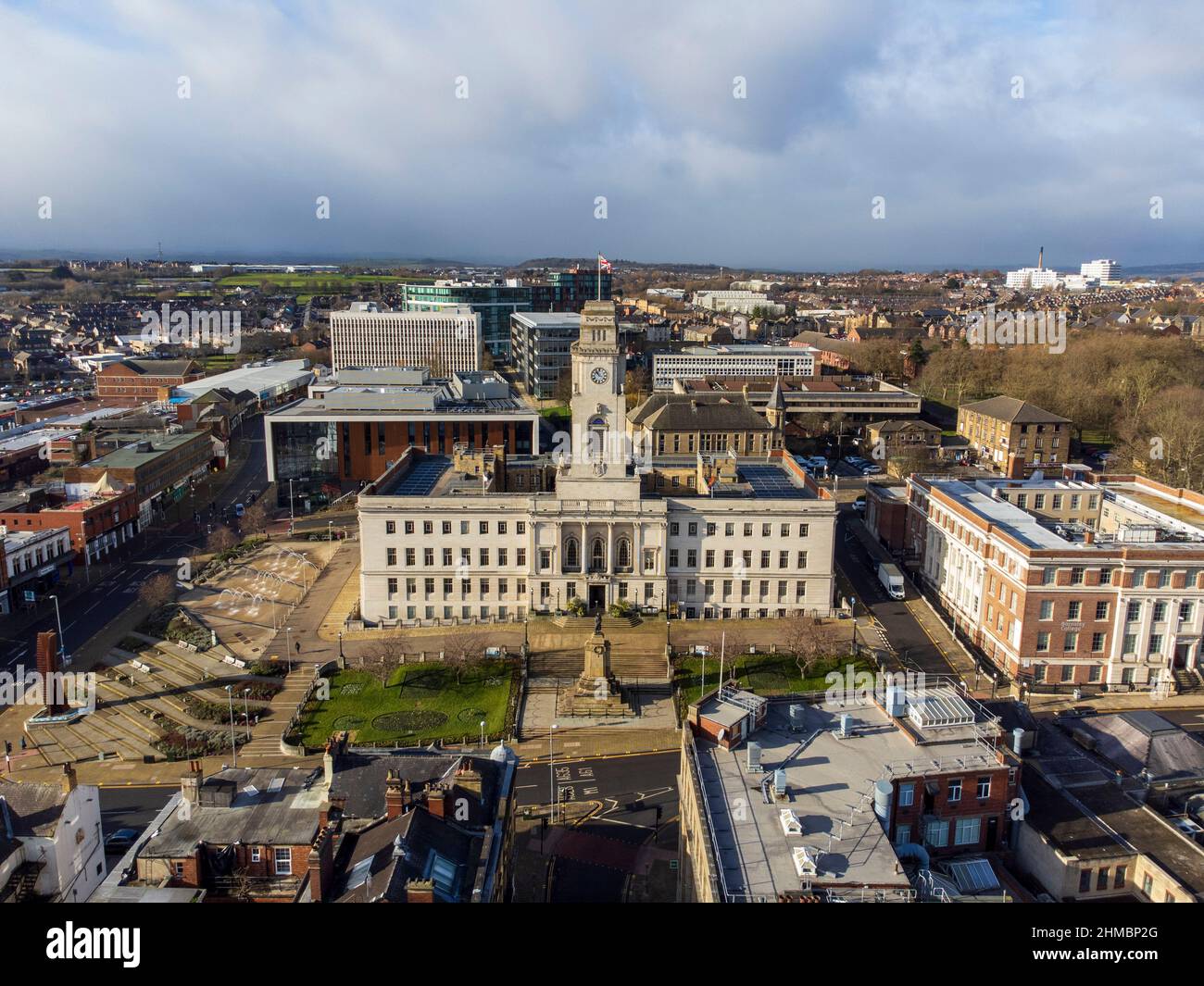 Barnsley Town Hall is a Grade II listed building in Barnsley town ...