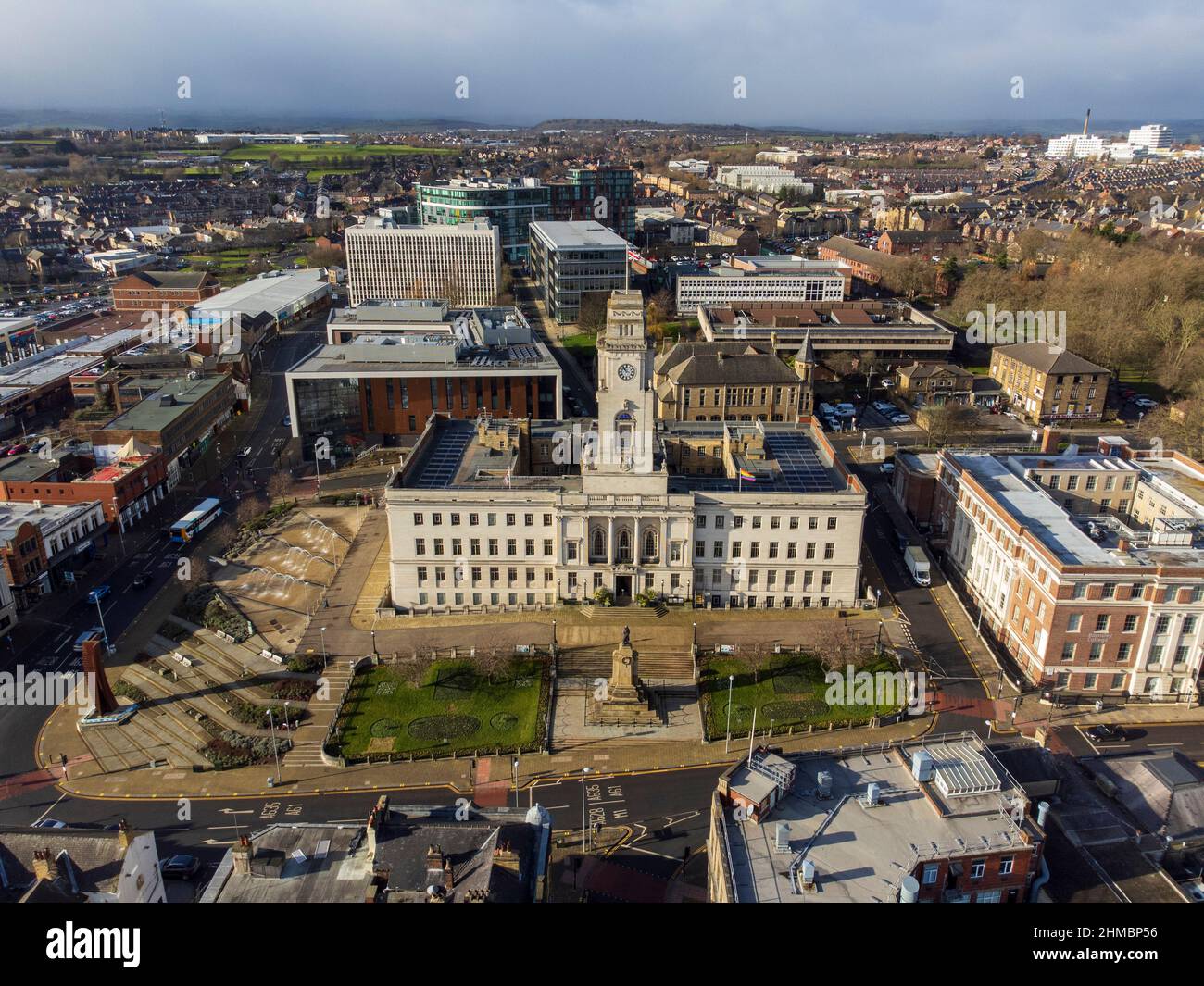 Barnsley Town Hall is a Grade II listed building in Barnsley town ...