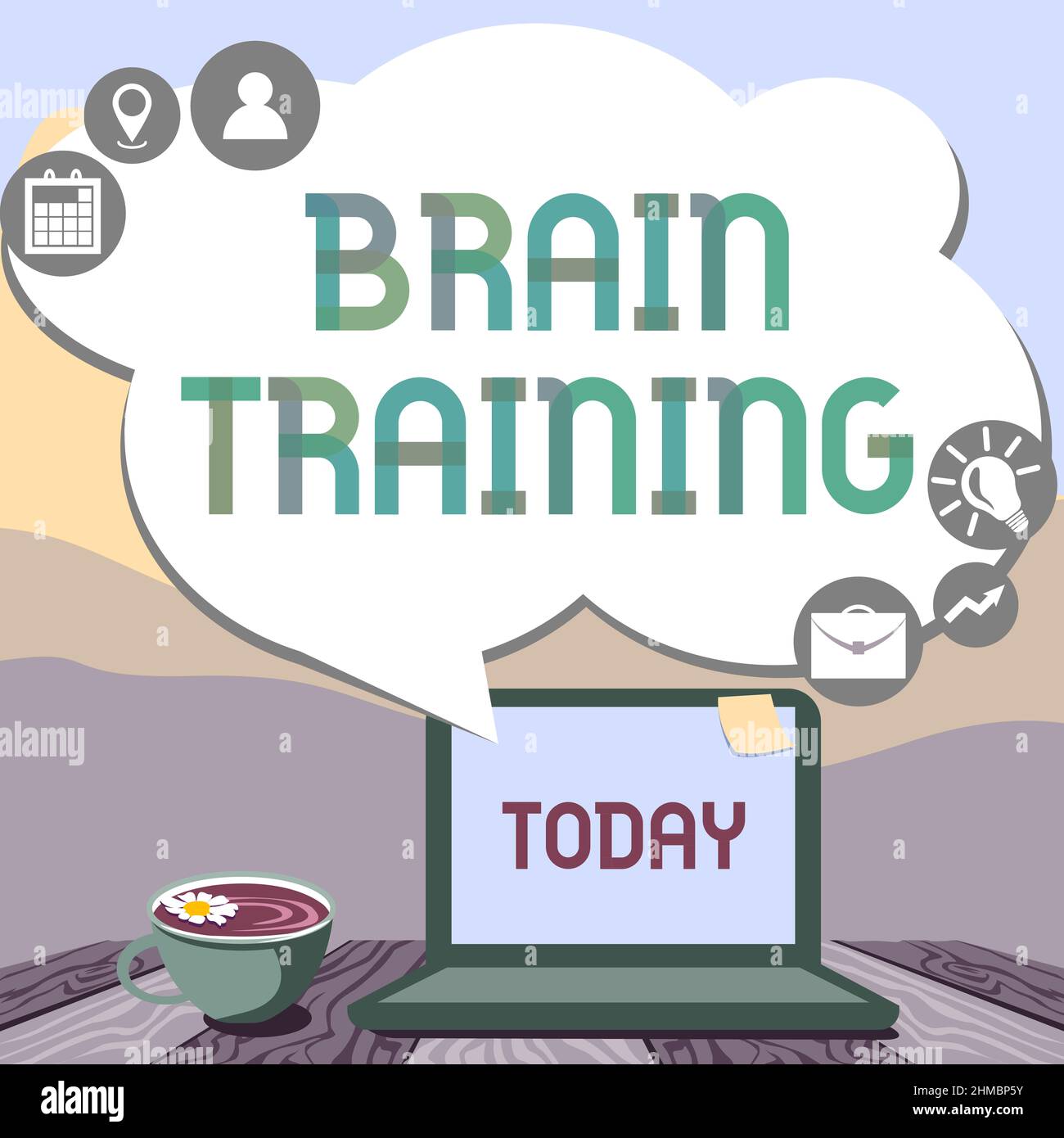 Text sign showing Brain Training. Word Written on mental activities to ...