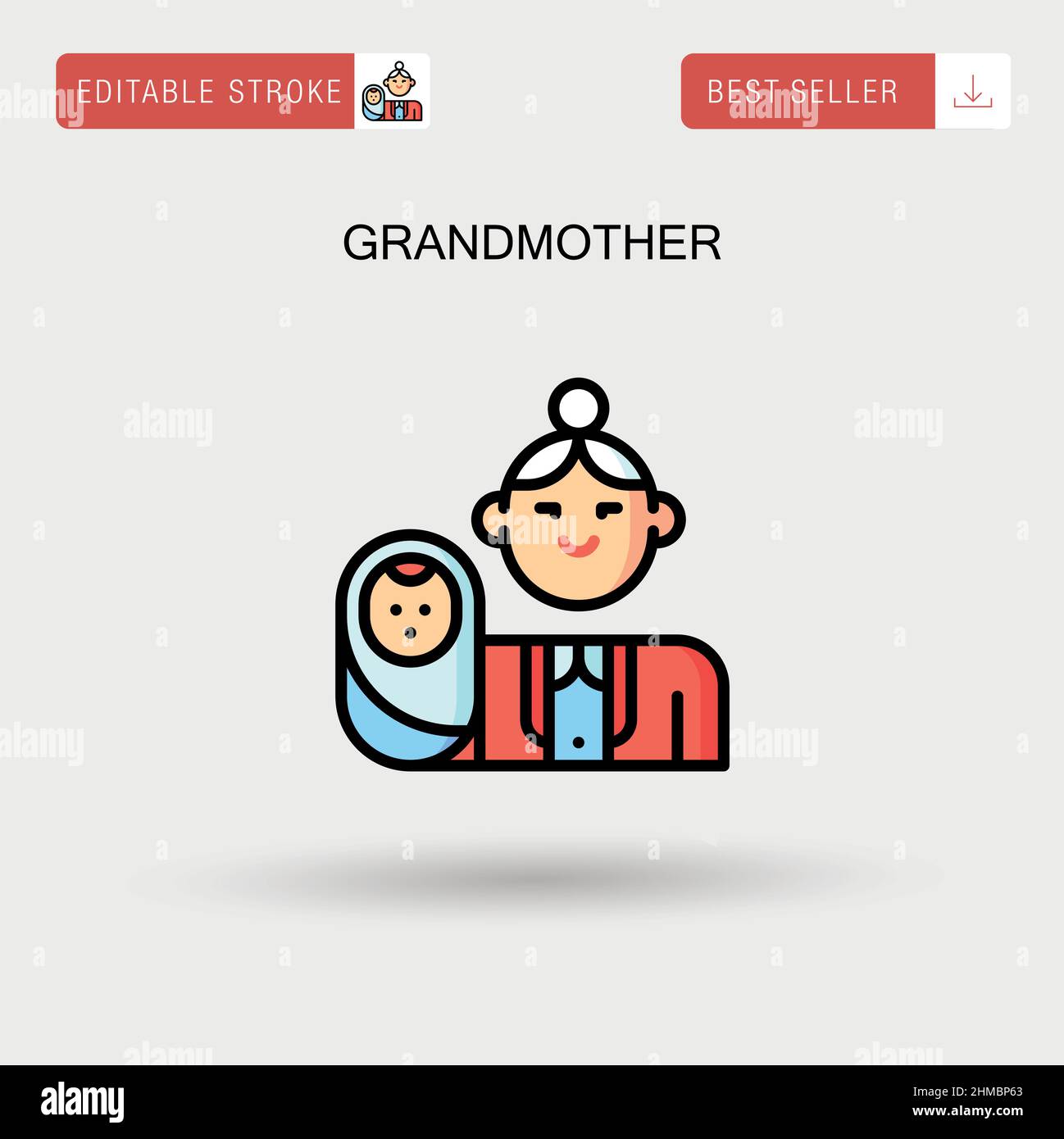 Woman elder mother home Stock Vector Images - Alamy