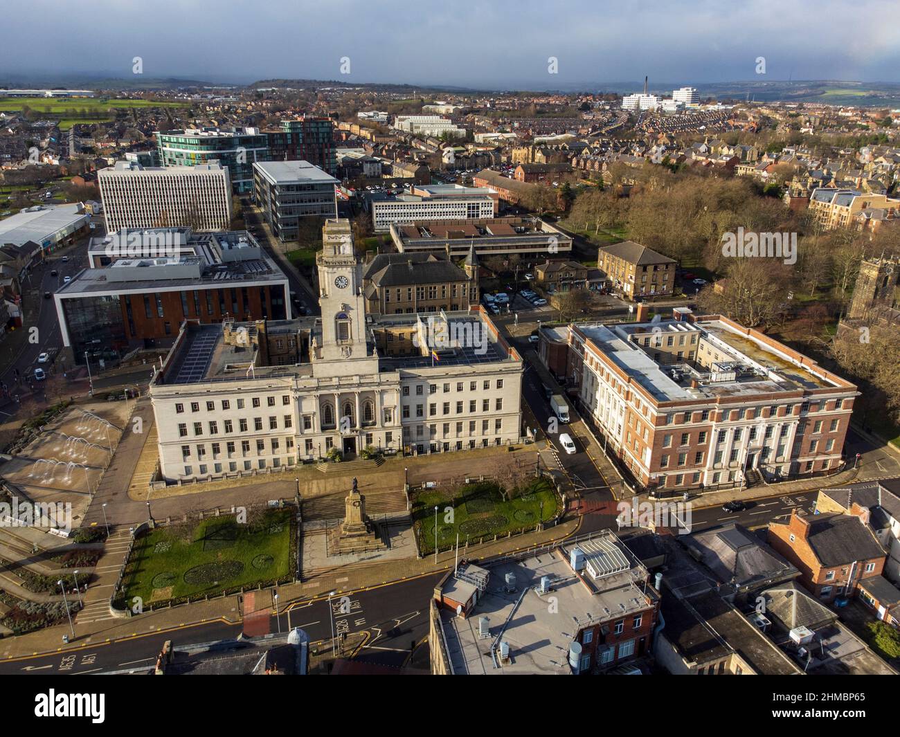 Barnsley Town Hall is a Grade II listed building in Barnsley town ...