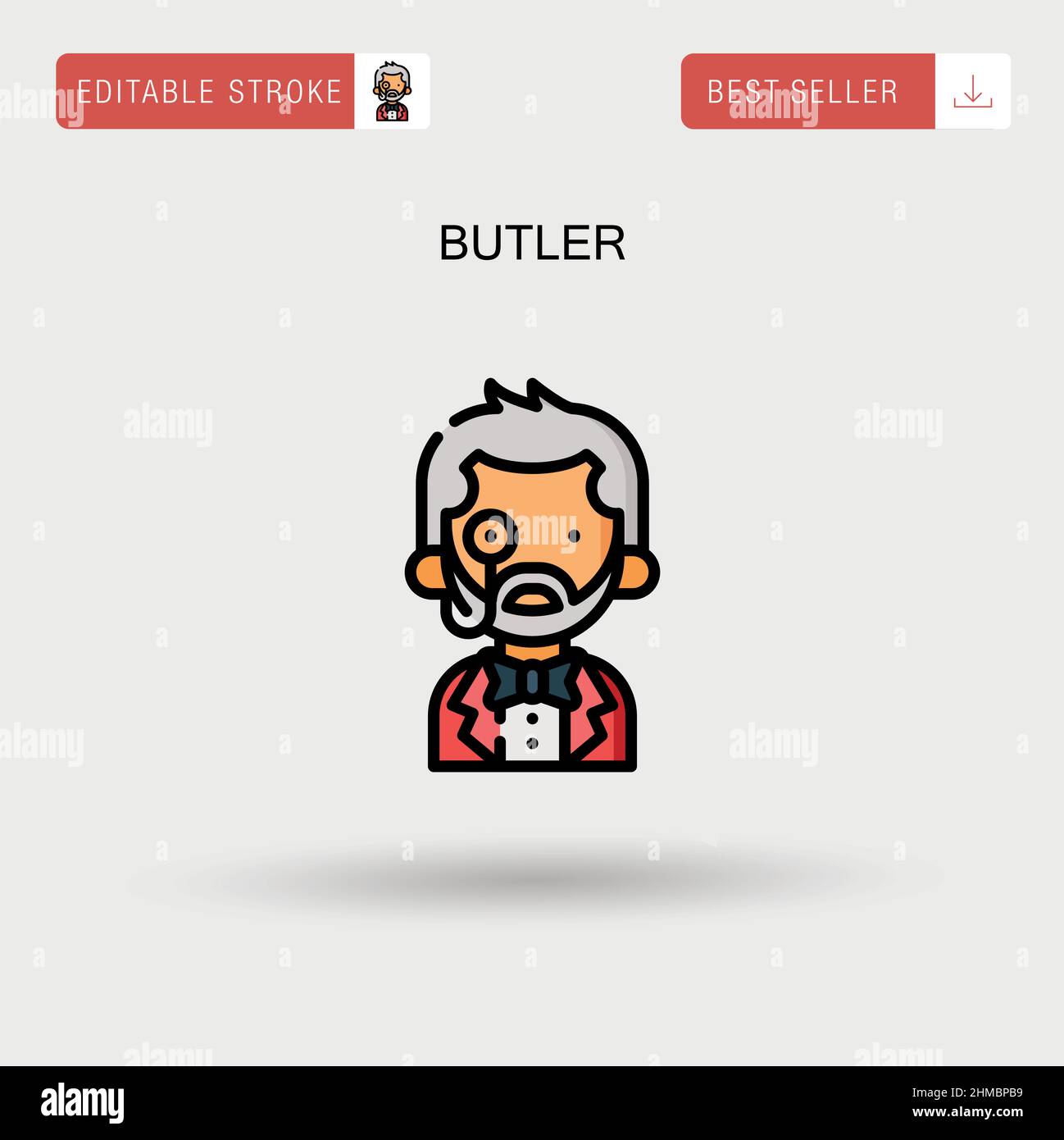 Male butler hi-res stock photography and images - Alamy