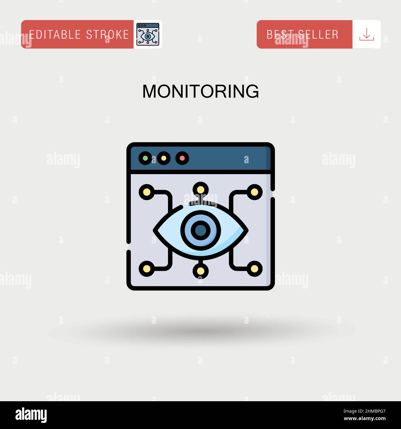 Monitoring Simple vector icon Stock Vector Image & Art - Alamy