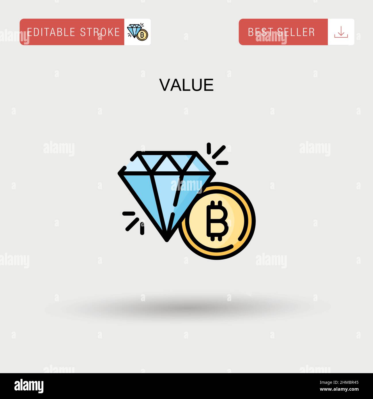 Value icon hi-res stock photography and images - Alamy