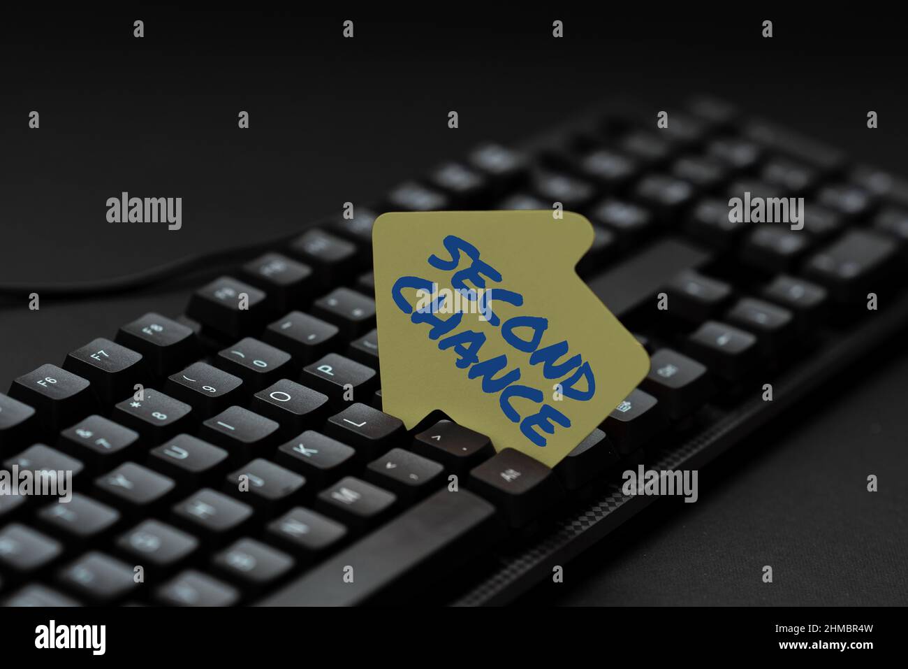 Sign displaying Second Chance. Word Written on Giving another shot ...