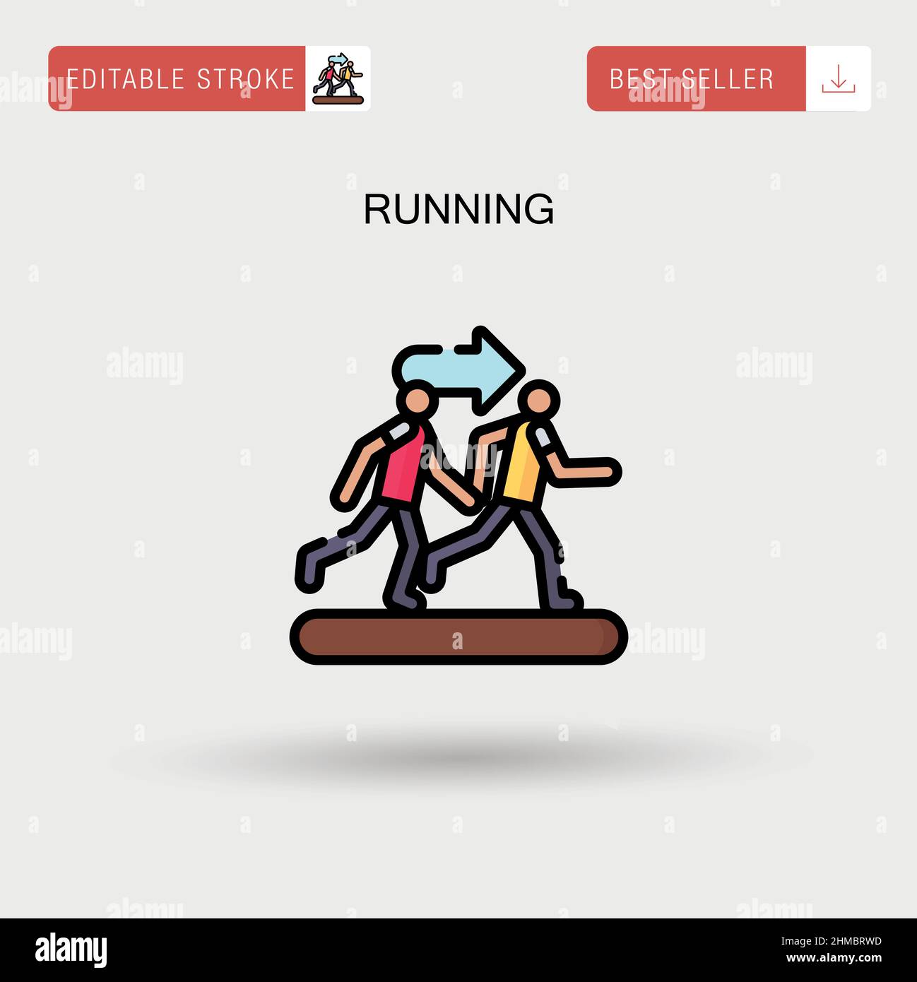 Man jogging running outdoors outside Stock Vector Images - Alamy