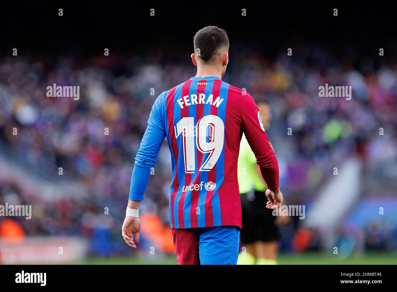 BARCELONA - FEB 6: Ferran Torres in action during the La Liga match ...