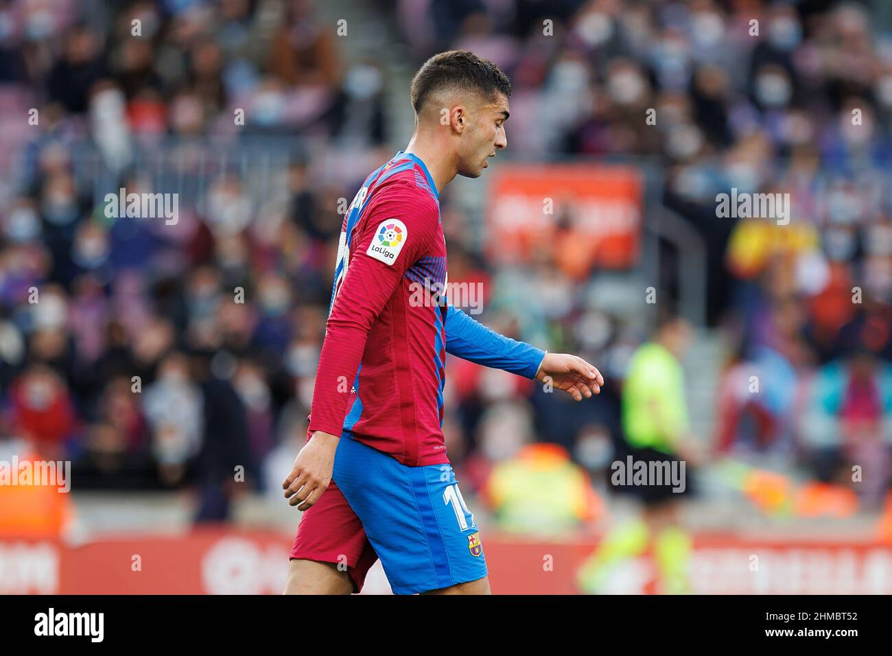 BARCELONA - FEB 6: Ferran Torres in action during the La Liga match ...