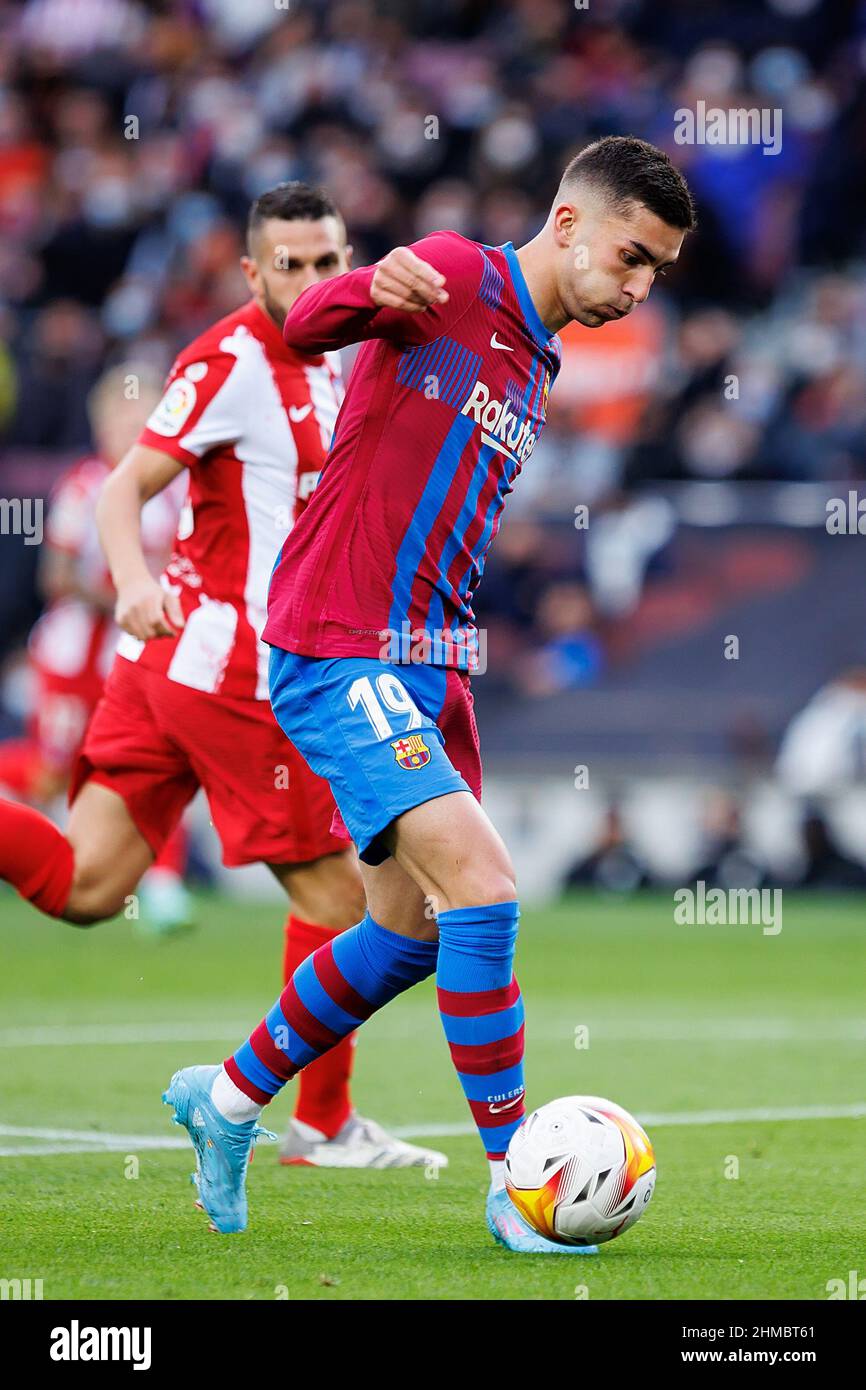 BARCELONA - FEB 6: Ferran Torres in action during the La Liga match ...