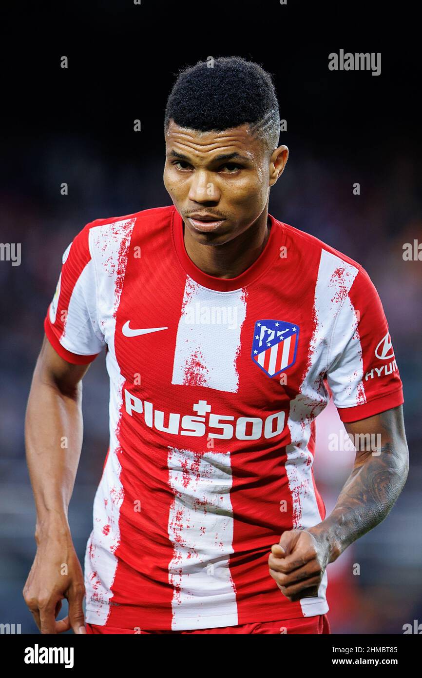 BARCELONA - FEB 6: Reinildo Mandava in action during the La Liga match ...