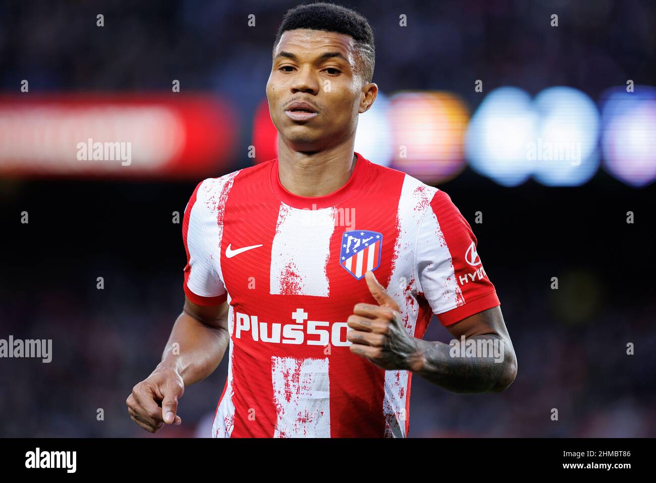 BARCELONA - FEB 6: Reinildo Mandava in action during the La Liga match ...