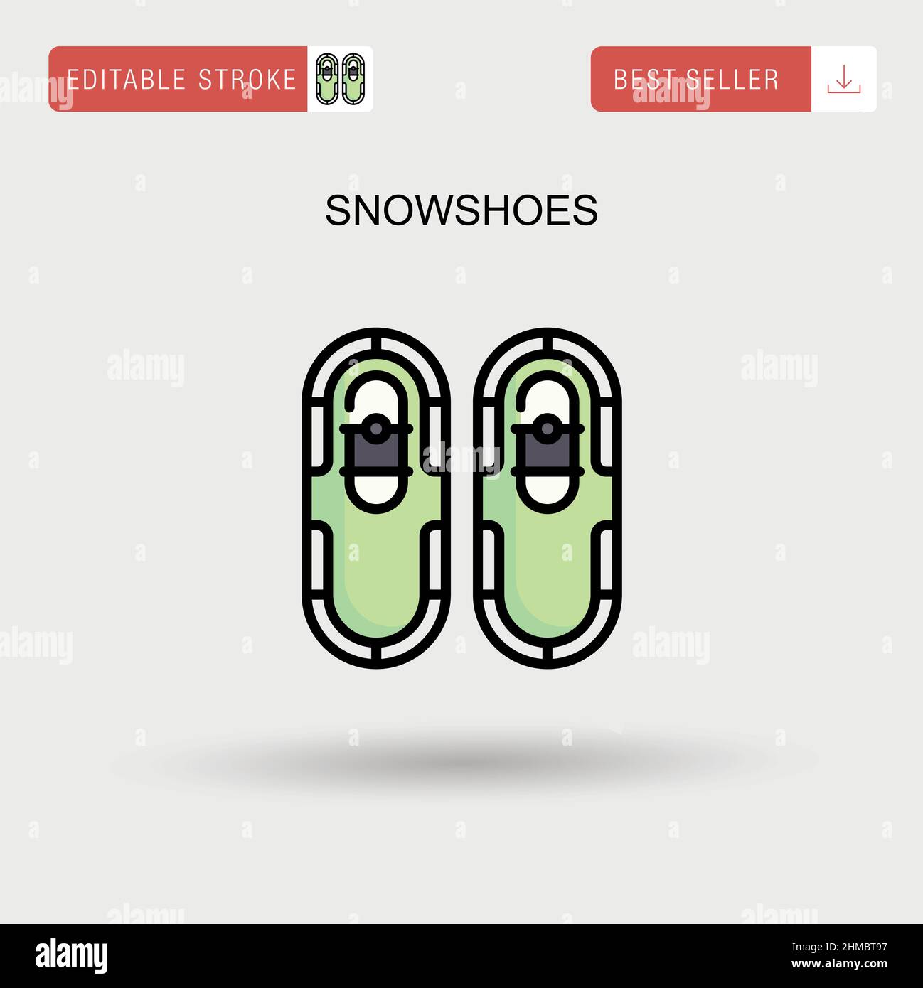 Snowshoeing Stock Vector Images - Alamy