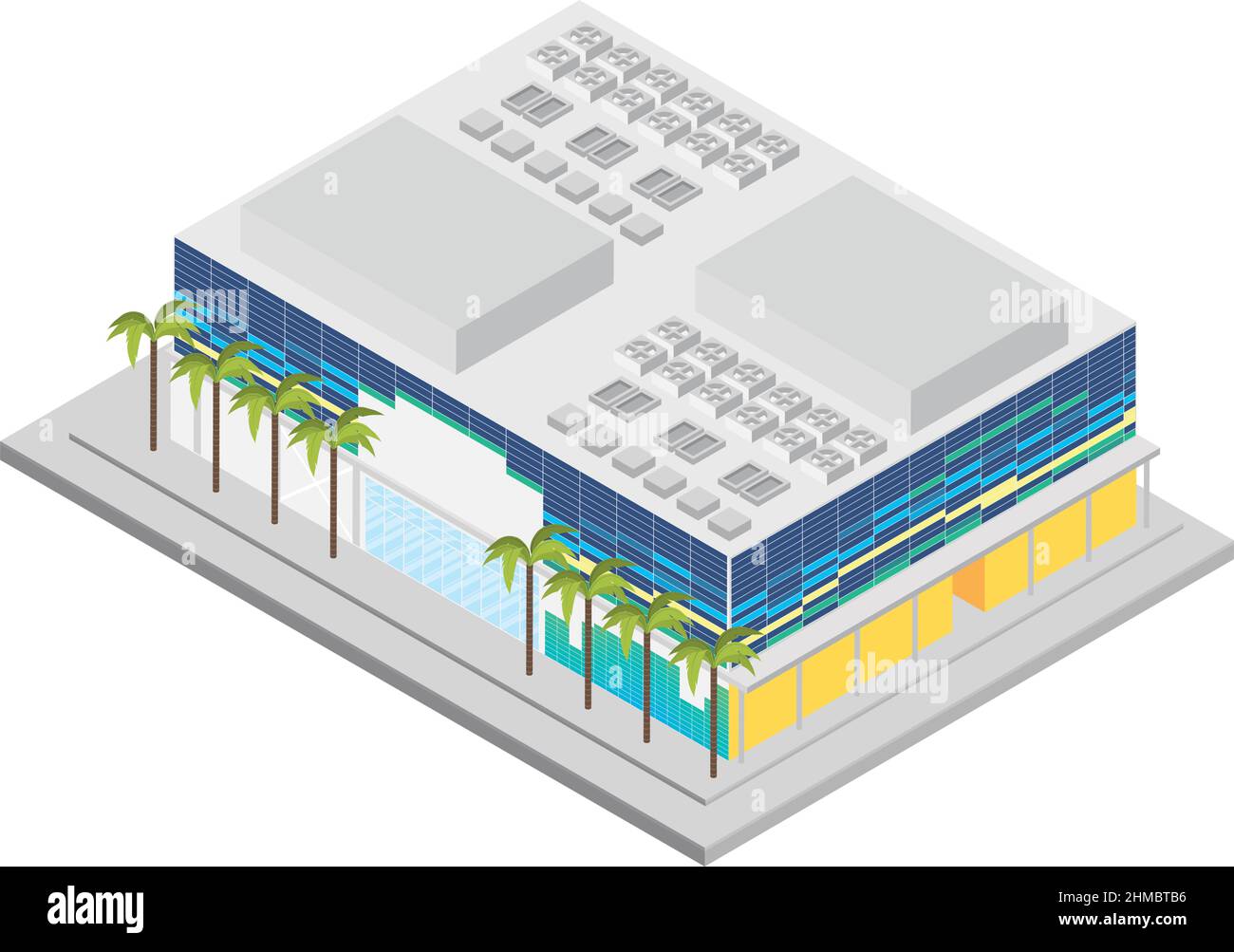 isometric mall building style icon Stock Vector Image & Art - Alamy