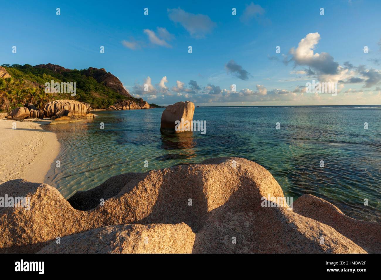 Rock formations and sandy beach on a tropical beach Stock Photo - Alamy
