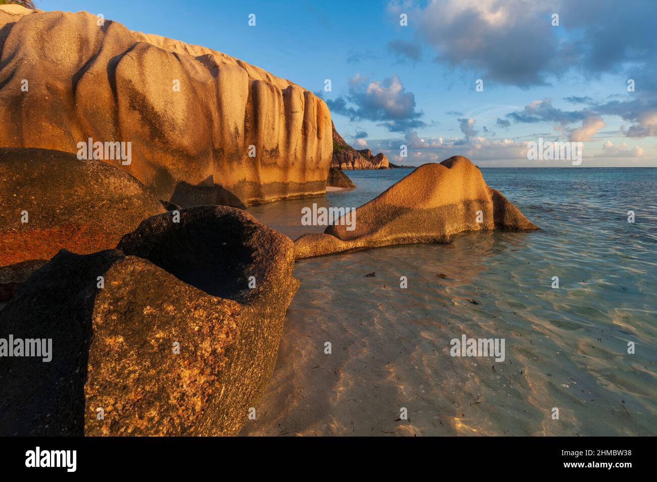 Rock formations and sandy beach on a tropical beach Stock Photo - Alamy