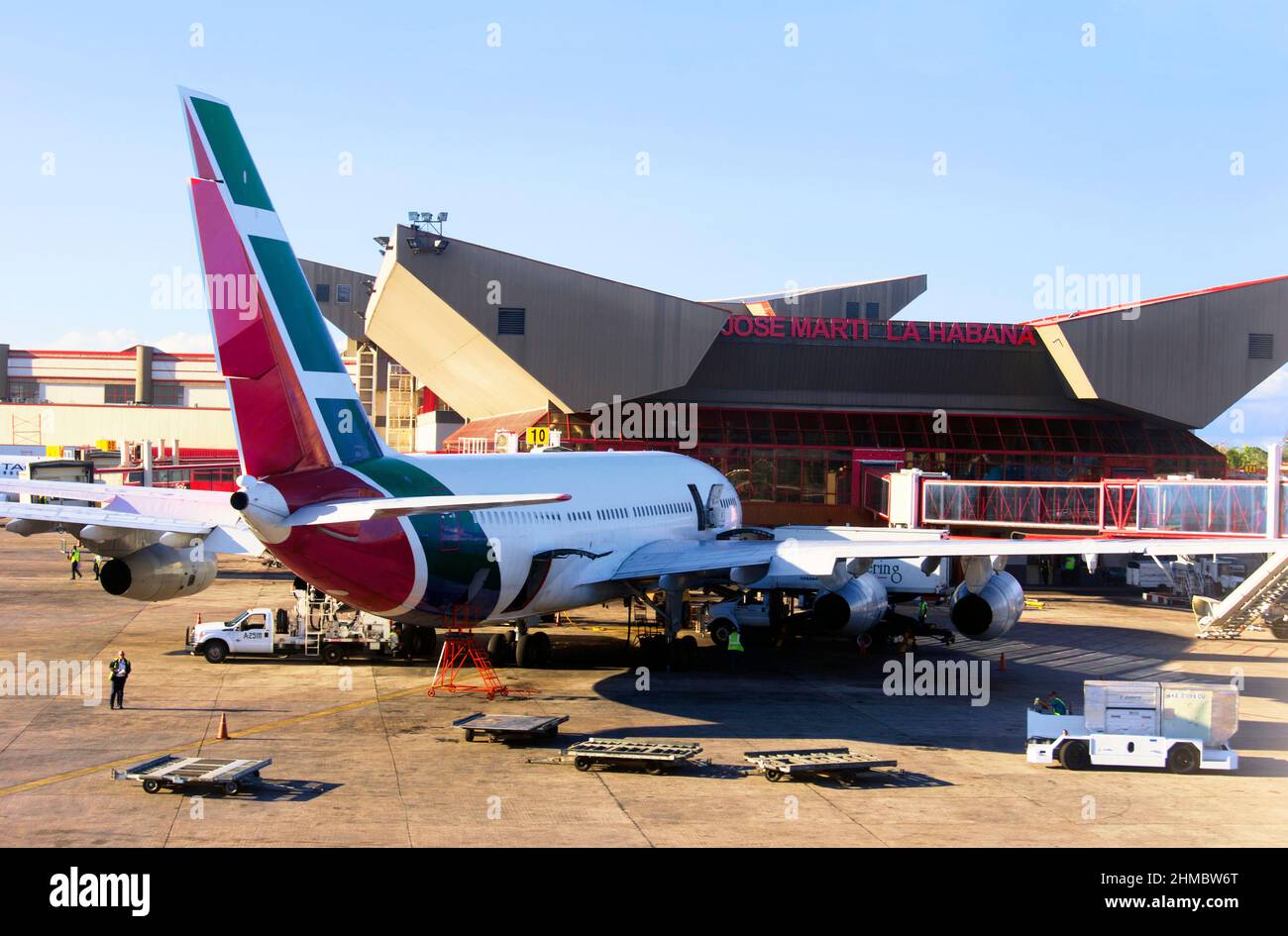 Aircraft at Havana Airport, Cuba Stock Photo - Alamy