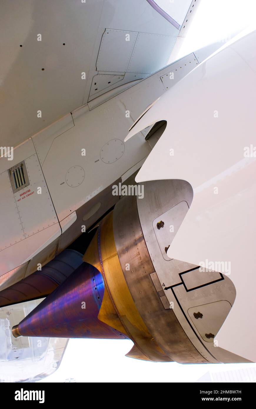 Jet engine exhaust Stock Photo - Alamy