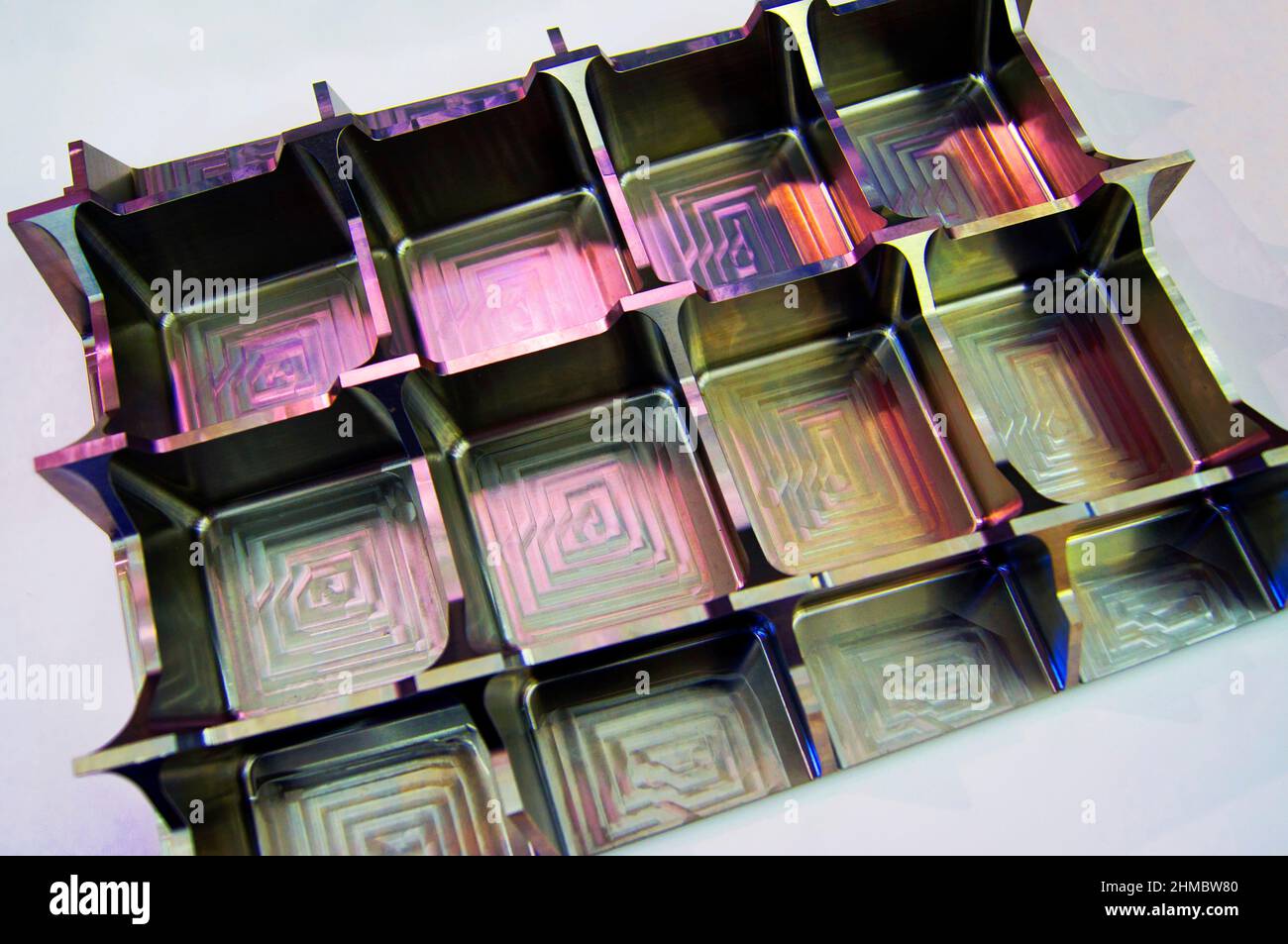 Milled aluminium component Stock Photo - Alamy