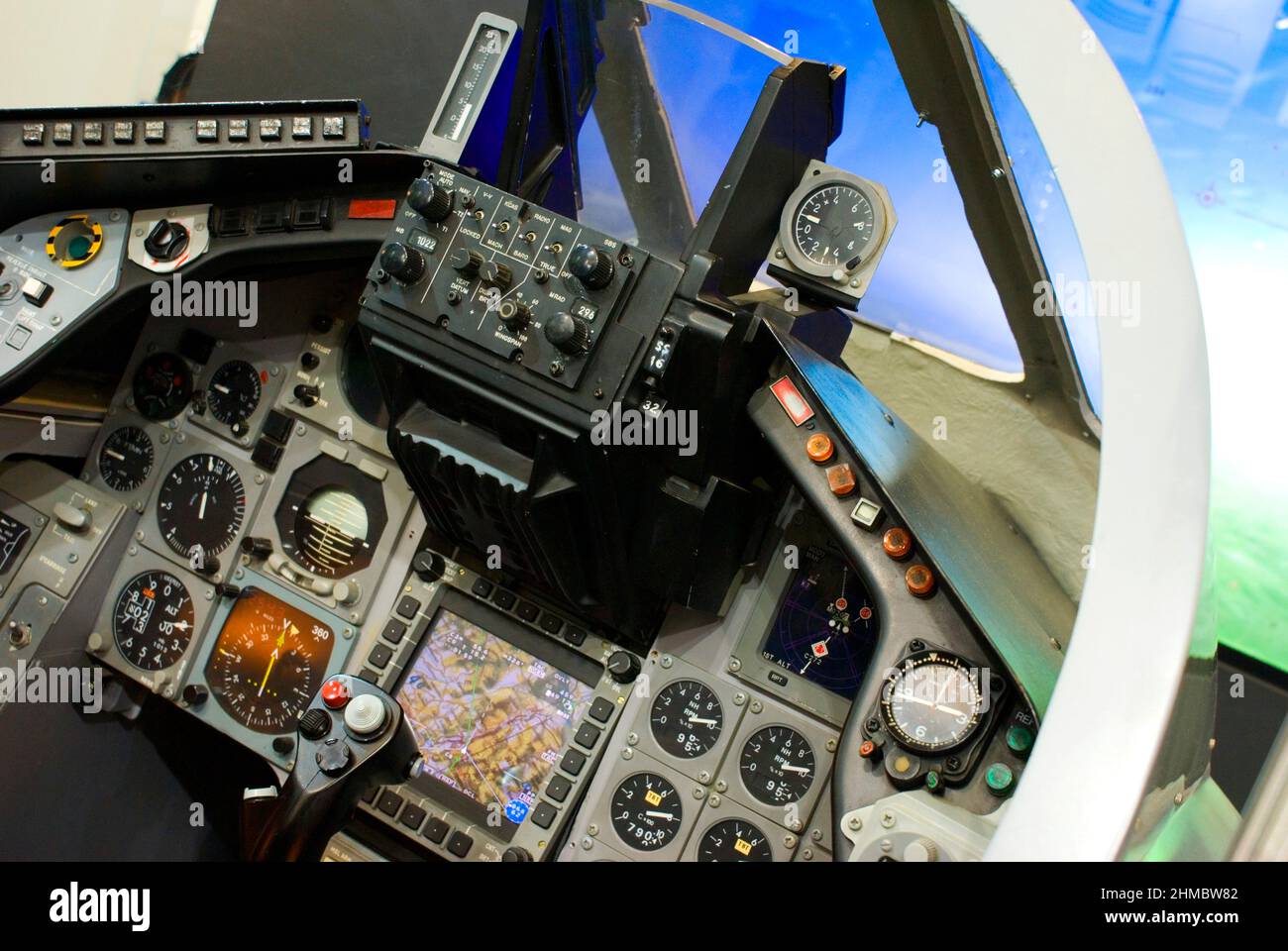 Military aircraft cockpit Stock Photo - Alamy