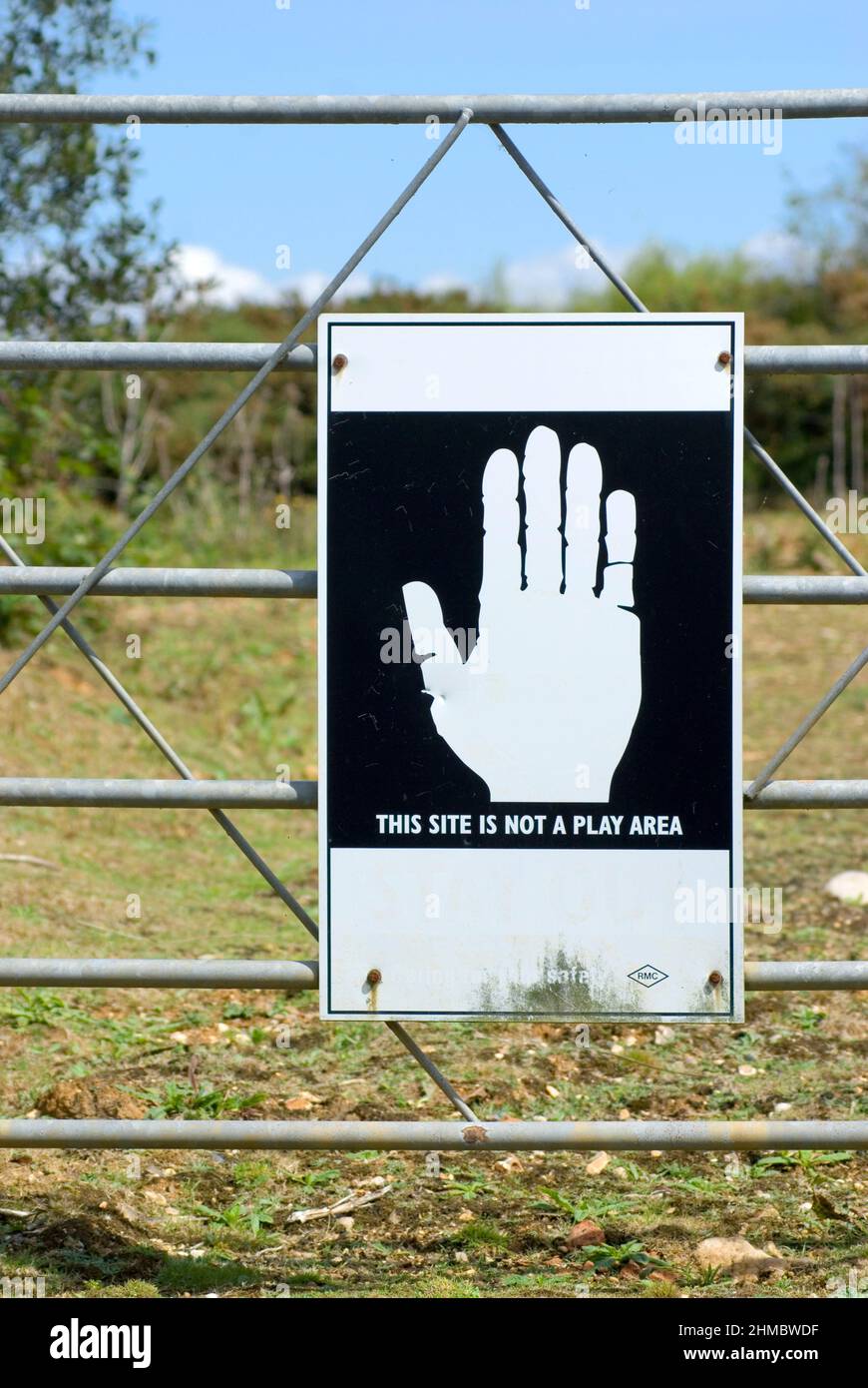 No play area sign Stock Photo - Alamy