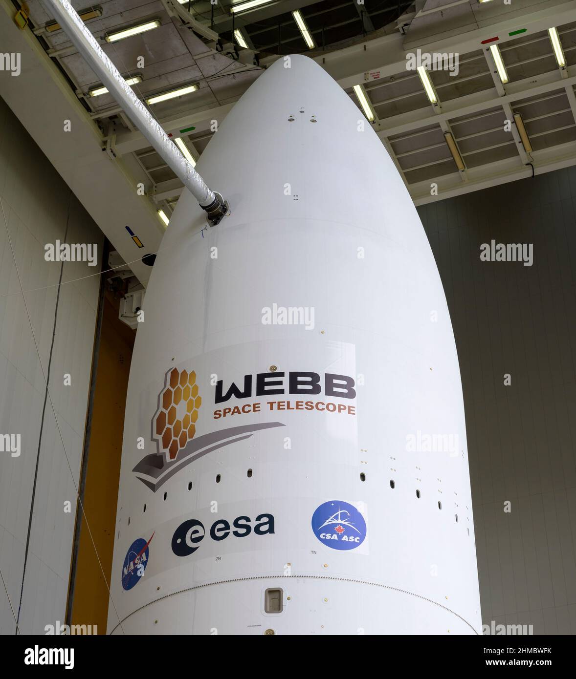 Ariane 5 rocket rollout with James Webb Space Telescope Stock Photo - Alamy