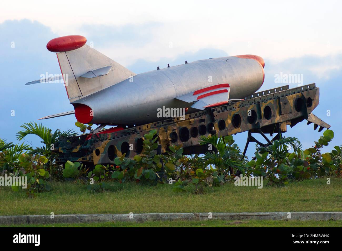 Winged rocket in Havana, Cuba Stock Photo - Alamy