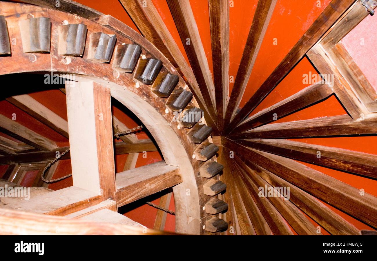 Old windmill mechanism Stock Photo - Alamy